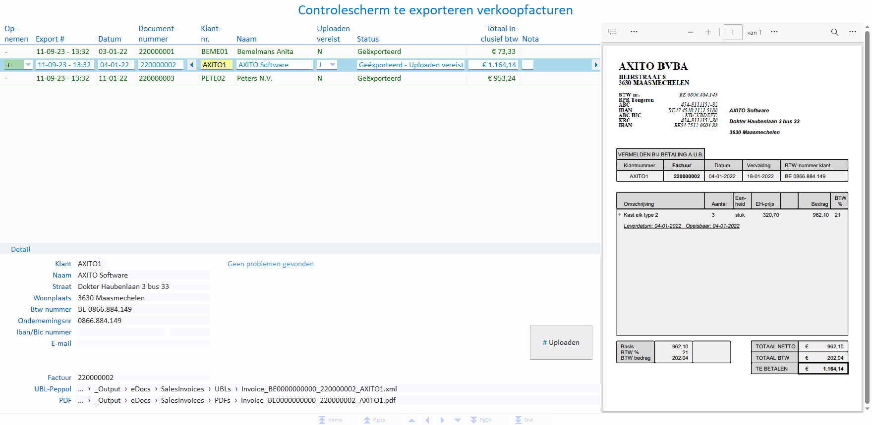Documenten verwerken naar e-docs
